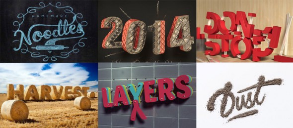 44 efectos de texto para hacer con Photoshop | Diego Mattei Blog